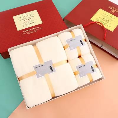 Cina Soft and Absorbent Home Hotel Spa Bagno Set asciugamano regalo in fleece di corallo spessa microfibra in vendita