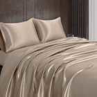 Китай Настраиваемые атласные простыни постельное белье набор Twin Size 2 PCS плоский постельный белье с тканым дизайном продается