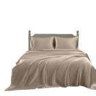 Китай Настраиваемые атласные простыни постельное белье набор Twin Size 2 PCS плоский постельный белье с тканым дизайном продается