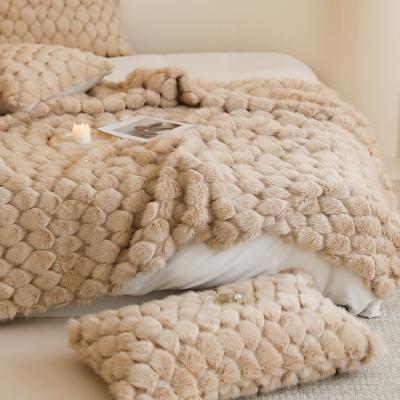 Cina Copertura calda spessita Copertura di pelliccia albacore Copertura di pelliccia fine morbido di peluche per tutte le stagioni 1,3 kg in vendita