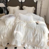 China 4PCS Fluffy Duvet Quilt Bedding Set Solid Pattern Luxury Bed Sheet Set Comforter Bedding for sale