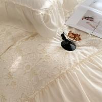 China 4PCS Fluffy Duvet Quilt Bedding Set Solid Pattern Luxury Bed Sheet Set Comforter Bedding for sale