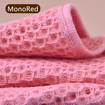 Cina Puro cotone Honeycomb Kitchen Squared Towel Set con gancio Waffle Squared Towel Garanzia in vendita