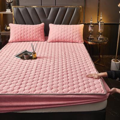 China Warm luxe beddengoed set 3 stuks melk fluweel bedspread coverlet met aangepaste kleur Te koop