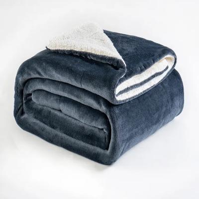 Cina Tricotto morbido 130*110cm copertura di poliestere reversibile Microplush colore personalizzato Plush throw in vendita