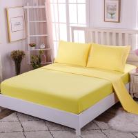 China Super King Size Solid Microfiber Bedding Sheets Set with Woven Fabric and OEM Service for sale