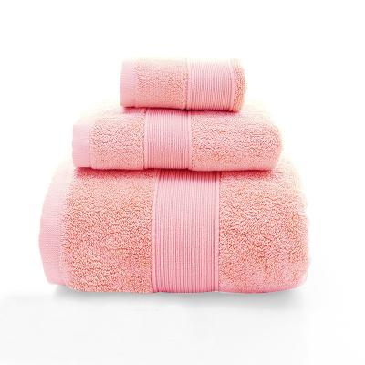 Cina Asciugamano da bagno a colori solidi asciugamano morbido e ecologico e personalizzato in 7 sfumature vivaci in vendita