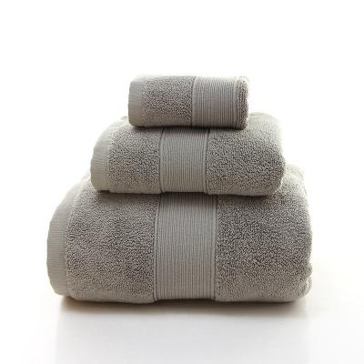 Cina Asciugamano da bagno a colori solidi asciugamano morbido e ecologico e personalizzato in 7 sfumature vivaci in vendita