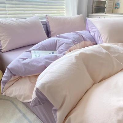 Cina Stampa reattiva 4 pezzi Set di biancheria da letto in poliestere con 2 cuscinetti con cerniera in vendita