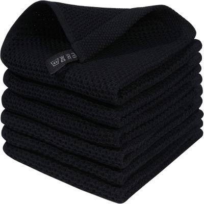 Cina Puro cotone Honeycomb Cucina Squadrato Towel Set con gancio Diretto Colore Solid in vendita