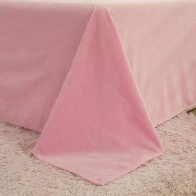 Cina Densità di tessuto 173 * 118 Set di biancheria da letto in velluto da 4 pezzi di visone cristallino latte coniglio in vendita