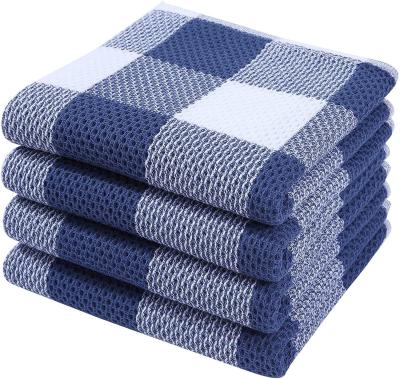 中国 厚い方形ワッフルタオル 吸収器ギフト用綿材料 製造者スポット 販売のため