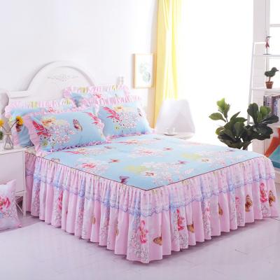 中国 多機能のダブル renda ベッドシーツ ベッドスカートと枕カバー 100%ポリエステル 販売のため