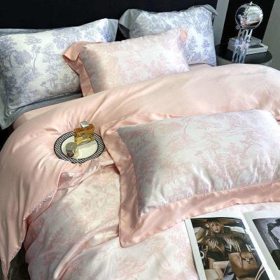 Cina Migliora la tua biancheria da letto di nozze con Tencel Set biancheria da letto e set di cuscino stampato in vendita