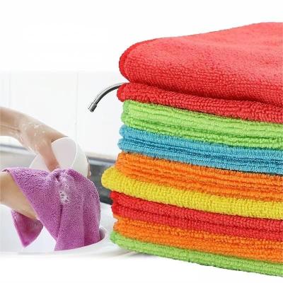 China Roupas de lavagem de microfibras absorventes e moles Pacote personalizado Logotipo Forma retangular à venda