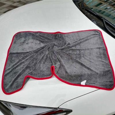 Cina Logo personalizzato 700-1300gm asciugamano in microfibra a ciclo torto per la pulizia automobilistica in vendita