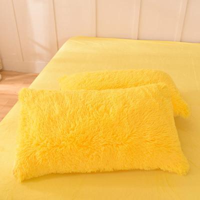 Cina 128x68 Densità di tessuto Vernice pelliccia velluto pelosa biancheria da letto di peluche set 4 pezzi colore arcobaleno in vendita
