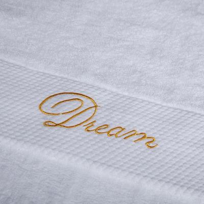 Cina Servizi alberghieri e domestici di asciugamani di cotone puro con logo personalizzato in colore bianco in vendita