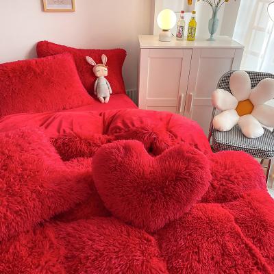 Cina Set invernale di biancheria da letto calda in vetro in quattro pezzi in vendita
