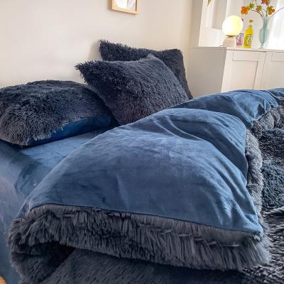 Cina Set invernale di biancheria da letto calda in vetro in quattro pezzi in vendita