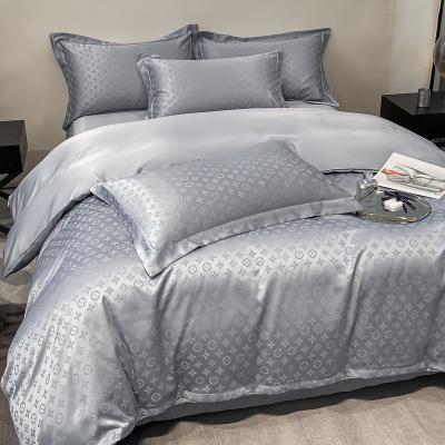 Cina Polyester / lino / cotone Luxury Jacquard Set Lettiera Collezioni 4 Pcs Comforter in vendita