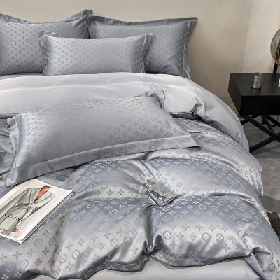 Cina Polyester / lino / cotone Luxury Jacquard Set Lettiera Collezioni 4 Pcs Comforter in vendita