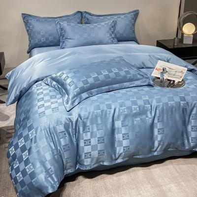 Cina Polyester / lino / cotone Luxury Jacquard Set Lettiera Collezioni 4 Pcs Comforter in vendita