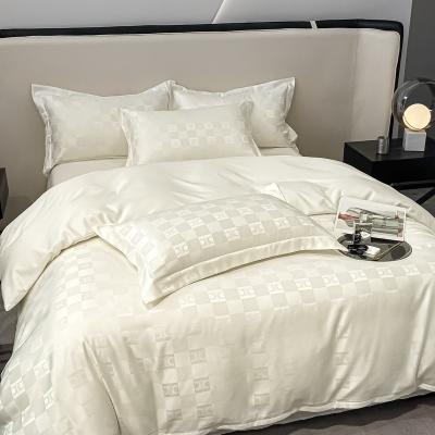 Cina Polyester / lino / cotone Luxury Jacquard Set Lettiera Collezioni 4 Pcs Comforter in vendita