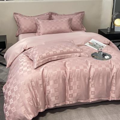 Cina Polyester / lino / cotone Luxury Jacquard Set Lettiera Collezioni 4 Pcs Comforter in vendita