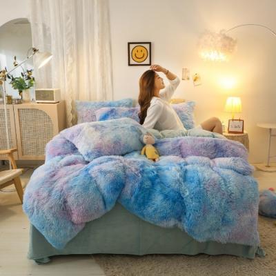 Cina Set di biancheria da letto di design ingrossato 3 pezzi Colore caldo abbinamento piumino copriletto per matrimonio a casa in vendita