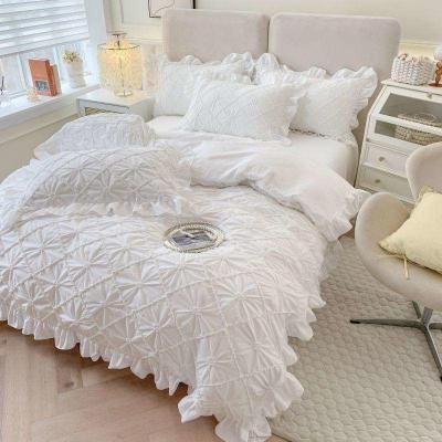 Cina 7 pezzi di biancheria da letto fluffy permeabile all'aria con tende corrispondenti in vendita