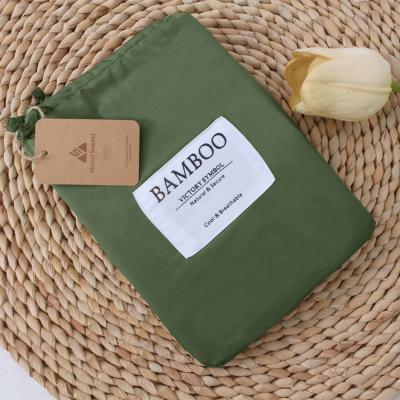 Cina 100% di fibra di bambù colore solido Set di lenzuola personalizzato Set di lenzuola popolare in vendita