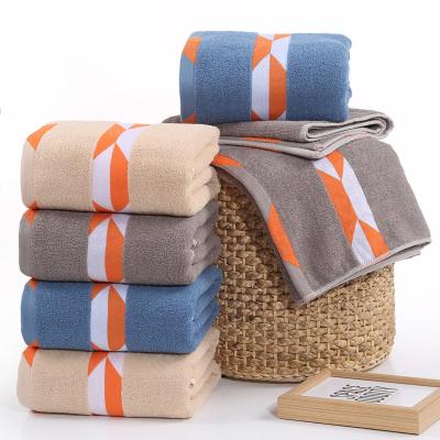 China Home Luxe Hotel Borduurwerk Custom Dikke Super Zachte Badkamer Bad 100% Katoenen Handdoek Sets Te koop
