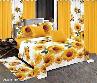 Cina Moda Fiore di nozze rosso 13pcs Set di biancheria da letto con taglia personalizzata e tende corrispondenti in vendita
