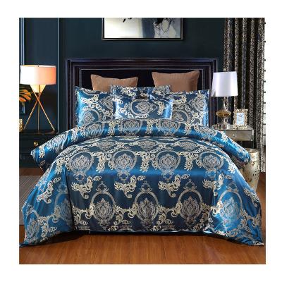 Cina Oeko-tex Certified Europe Style Jacquard Satin Silk Comforter Sets per biancheria da letto degli hotel in vendita