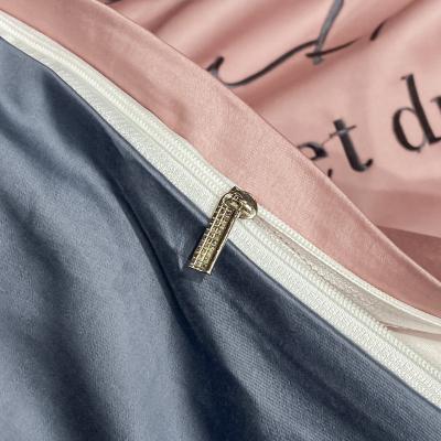Cina Lyocell Geometric 100% Tencel Set Lettiera con Stripe Design Set di copertura di copriletto personalizzato in vendita