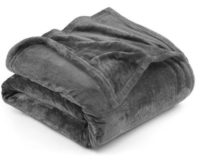 China Zwakke microvezel grijze vlies deken 300GSM King Grootte 90x102 inch door Utopia Bedden Te koop