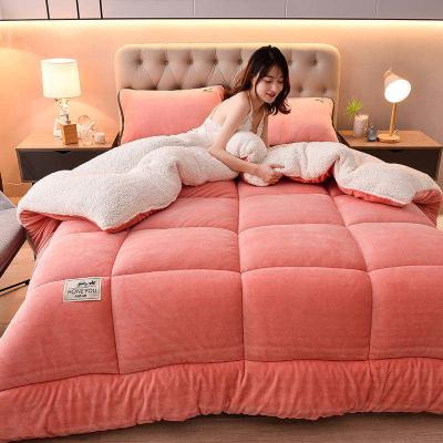 China Gebreide solide kleur Oeko-Tex Comforter Edredon Aanpasbaar Tiener Tweeling Bed Set Te koop