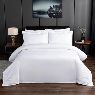 Cina Set di biancheria da letto Hilton di lusso 5 stelle biancheria da letto in 400TC Modello solido con copertura di copriletto personalizzata in vendita