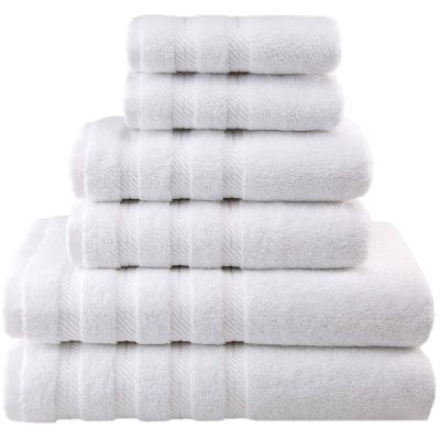 China Verander je badkamer douche met onze Dobby Border 100% katoenen handdoek set voor het hele seizoen Te koop