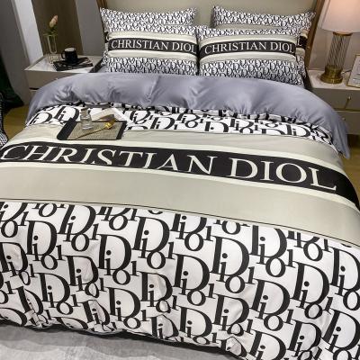 China Kit de Casamento em Quatro Peças 100% Poliéster Impresso 3D Luxury King Size Set de Roupas de Cama para Você à venda