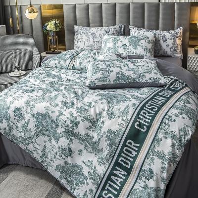 China 2023 Queen Size Cartoon Style Diagonale Bedden Set met Diagonale Patroon Te koop
