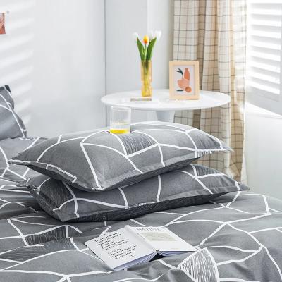 Cina Stampa geometrica Aloe Vera cotone Set di lenzuola da letto in quattro pezzi con stampa reattiva in vendita