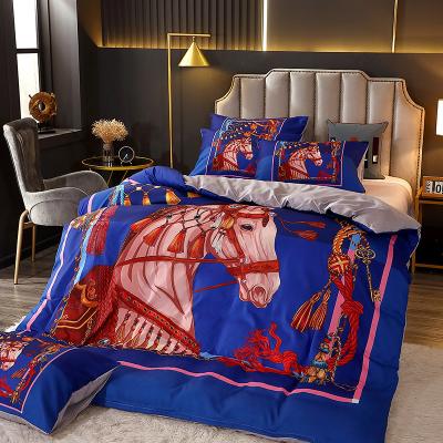 Cina Set di biancheria da letto di lusso con tende e copertura personalizzabile in vendita
