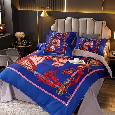 Cina Set di biancheria da letto di lusso con tende e copertura personalizzabile in vendita