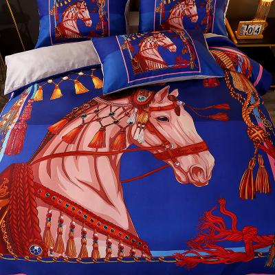 Cina Set di biancheria da letto di lusso con tende e copertura personalizzabile in vendita