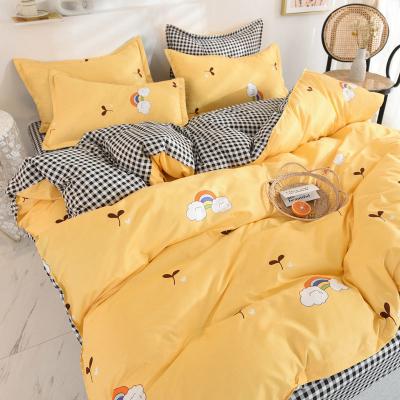 Cina Set di biancheria da letto in poliestere in colore personalizzato con coperchio di coperta piatto e cuscino in vendita