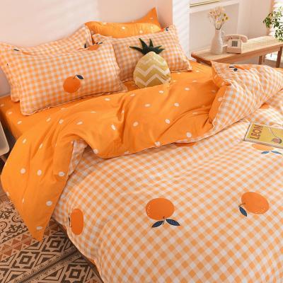 Cina Set di biancheria da letto in poliestere in colore personalizzato con coperchio di coperta piatto e cuscino in vendita