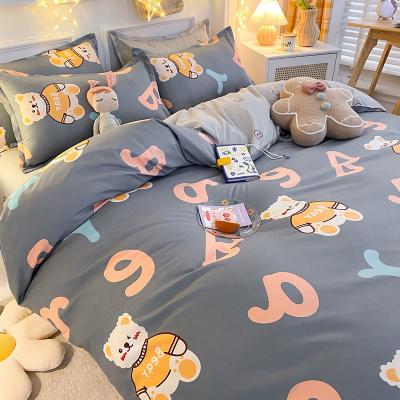 Cina Set di biancheria da letto in poliestere in colore personalizzato con coperchio di coperta piatto e cuscino in vendita