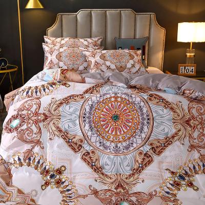 Cina Set di biancheria da letto per stampa digitale con copertura di copriletto in poliestere e lenzuola da letto di lusso in vendita